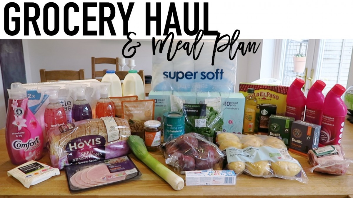 Grocery Haul and Meal Plan - 25th September 2017 - Roseyhome